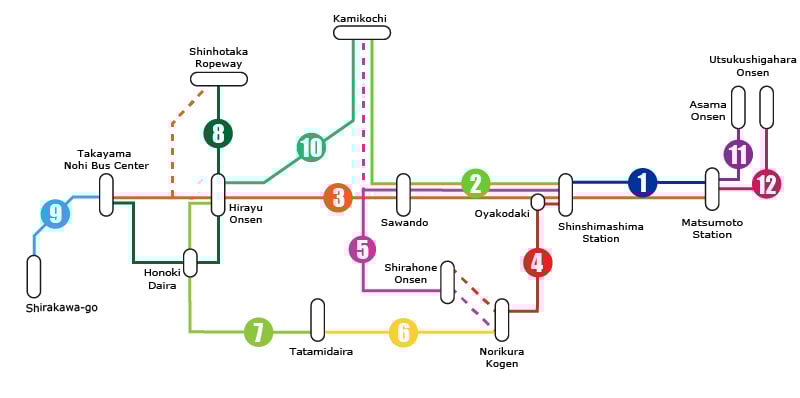 Traveling Around the Japanese Alps by Bus | Go! NAGANO Official Travel ...